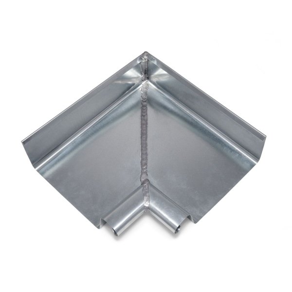 Binnenhoek B37 zink hoekstuk haaks gesoldeerd | Zinkunie
